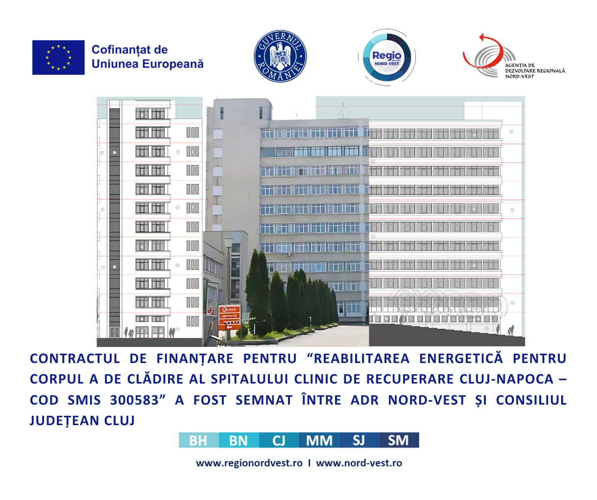 Spitalul Clinic de Recuperare Cluj-Napoca va fi reabilitat prin intermediul Programului Regional ...